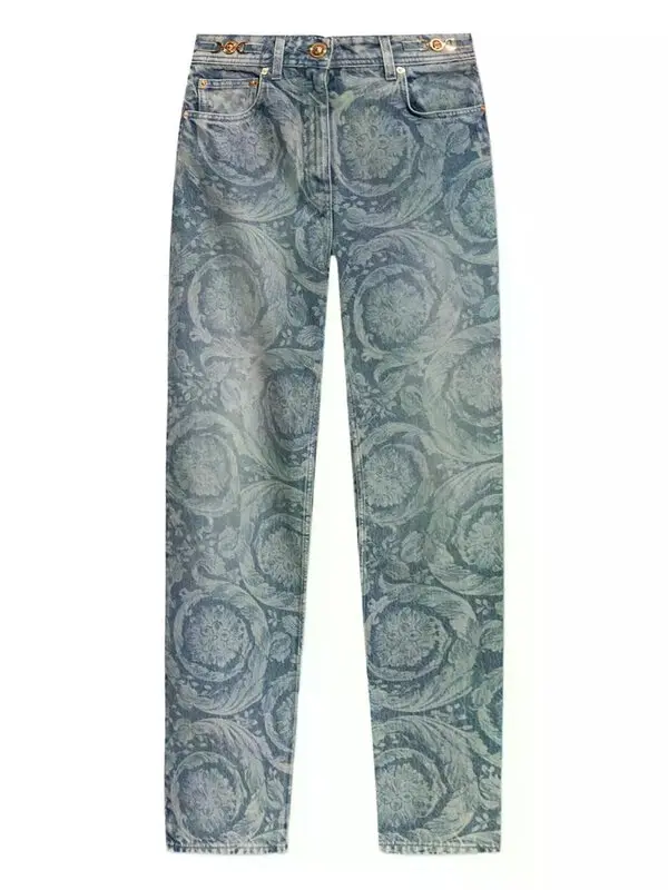 Versace Baroque-patterned Jeans