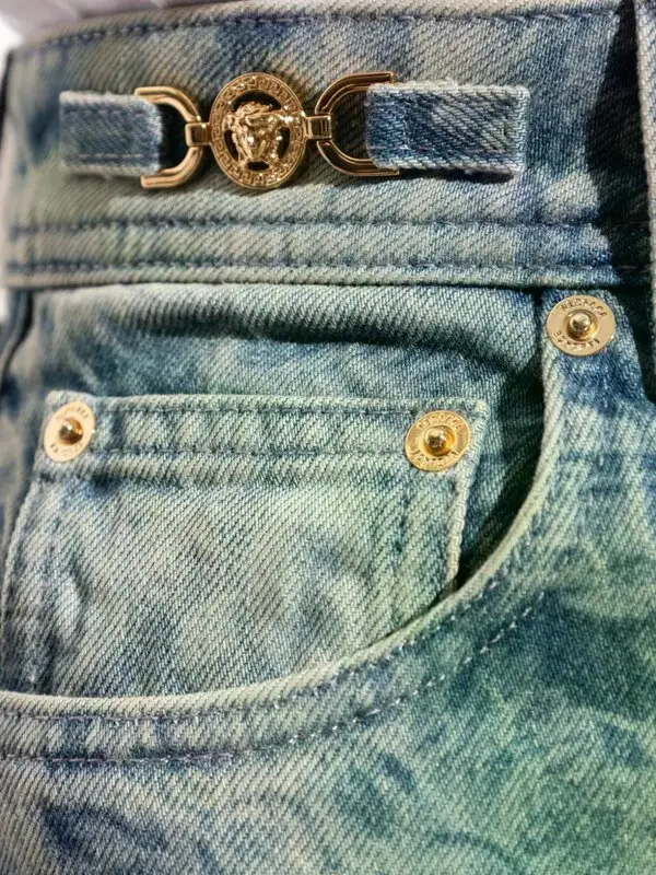Versace Baroque-patterned Jeans