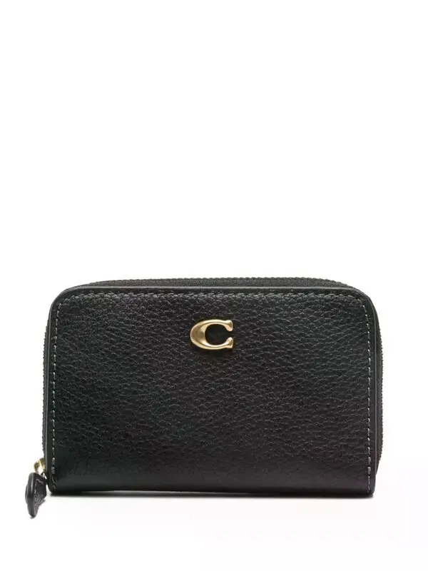 COACH Leather Wallet - Black