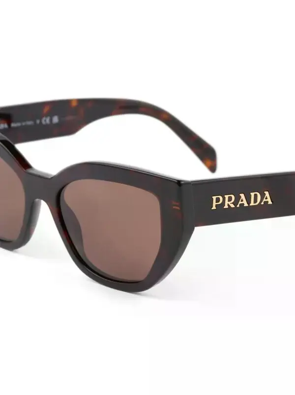 Prada Cat Eye Tortoiseshell Effect Sunglasses