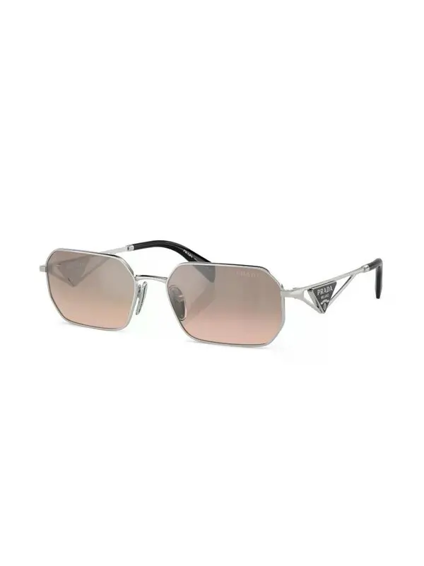 Prada Rectangle-frame Sunglasses - Silver