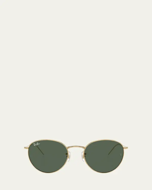 Ray-ban Reverse Metal Round Sunglasses - Gold Flash