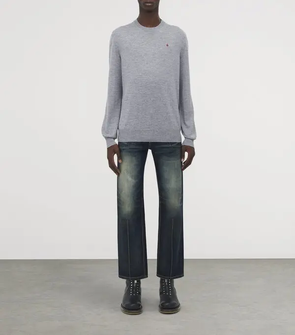 Alexander McQueen Wool Skull Sweater - Black