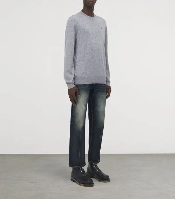 Alexander McQueen Wool Skull Sweater - Black