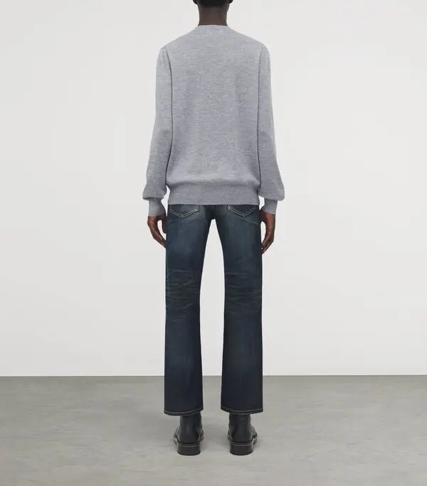 Alexander McQueen Wool Skull Sweater - Black