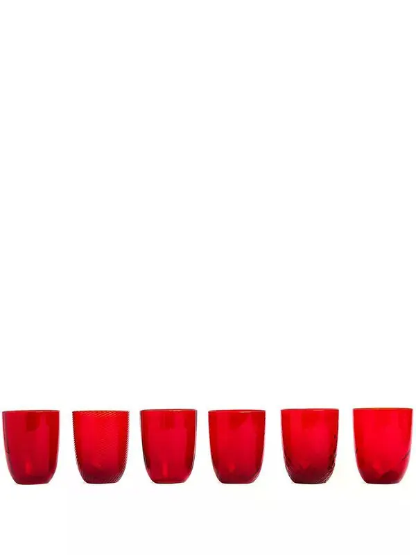 NASONMORETTI Idra Water Glasses - Red