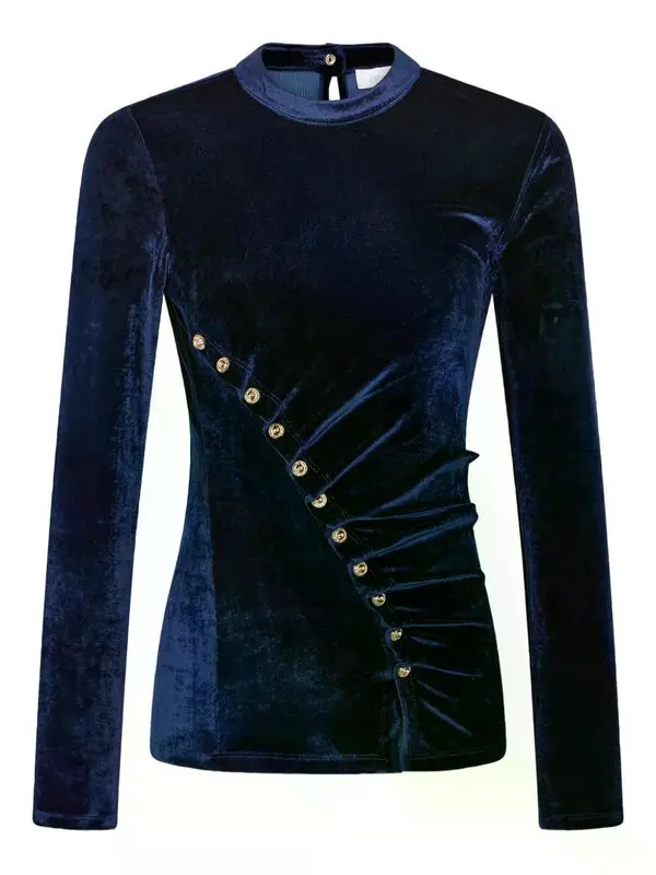 Rabanne Draped Velvet Top