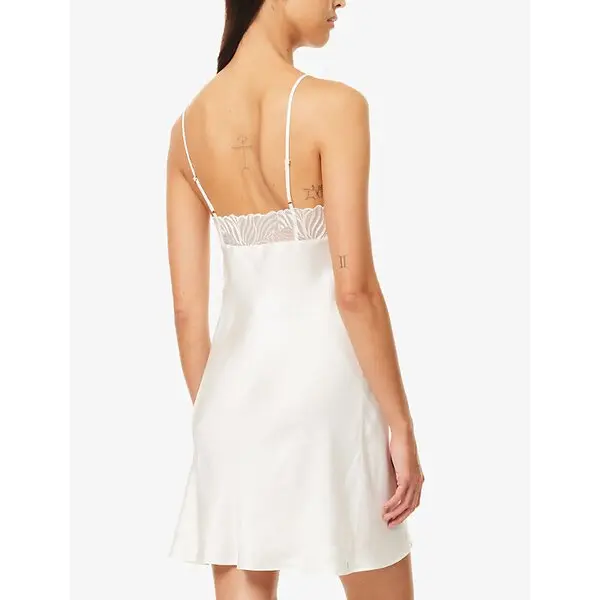 Chantelle Lace-trim Satin Nightdress