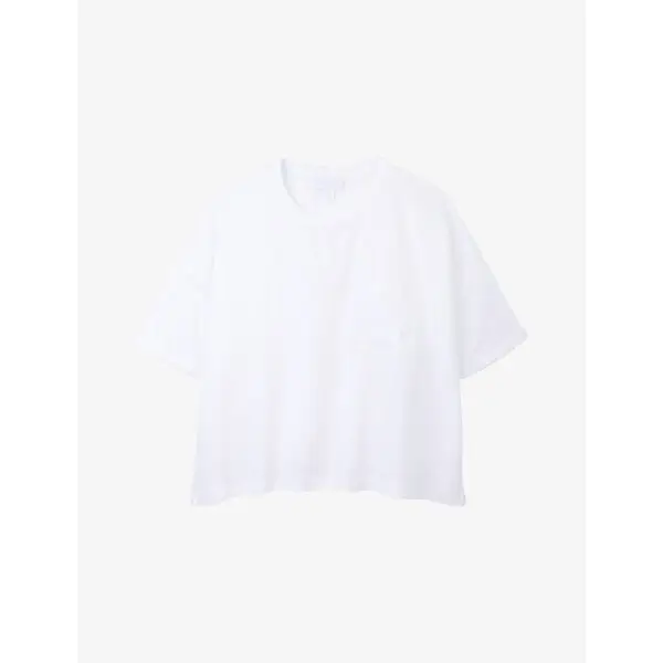 THE WHITE COMPANY Oversized-fit Linen T-shirt - White