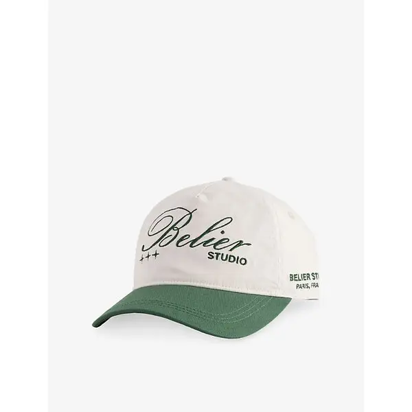 BELIER Studio Logo-embroidered Cotton Cap - Rolex Green