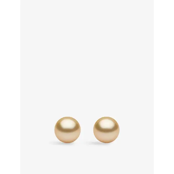 Yoko London 18ct Yellow-gold And Pearl Stud Earrings - Yellow Gold