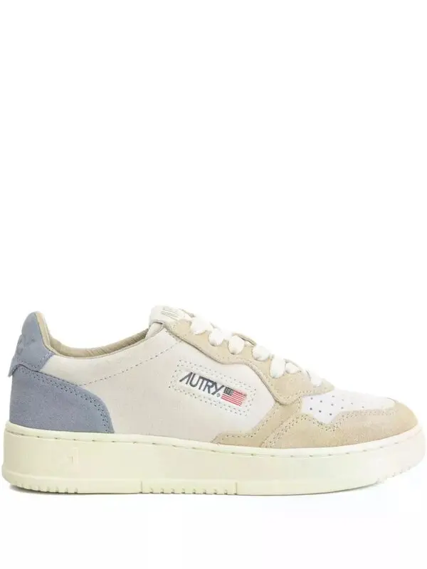 AUTRY Suede Panelled Trainers - Neutrals