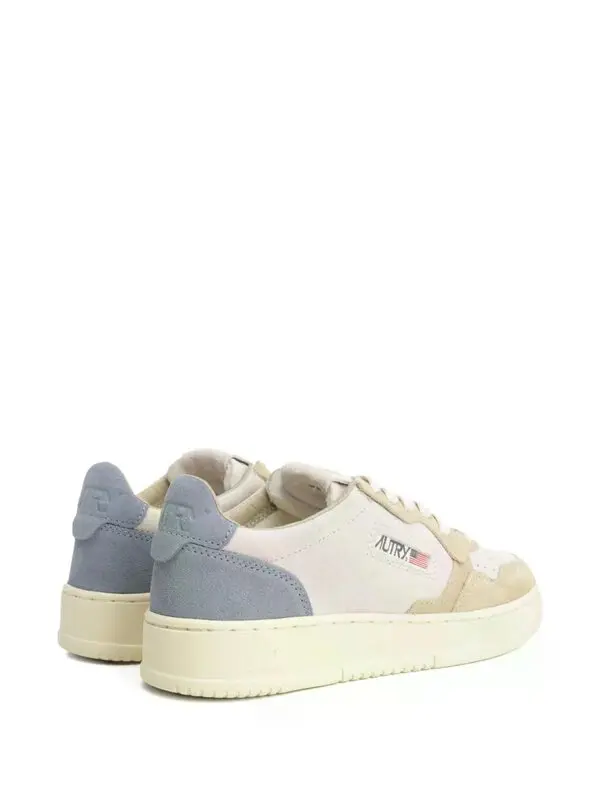 AUTRY Suede Panelled Trainers - Neutrals