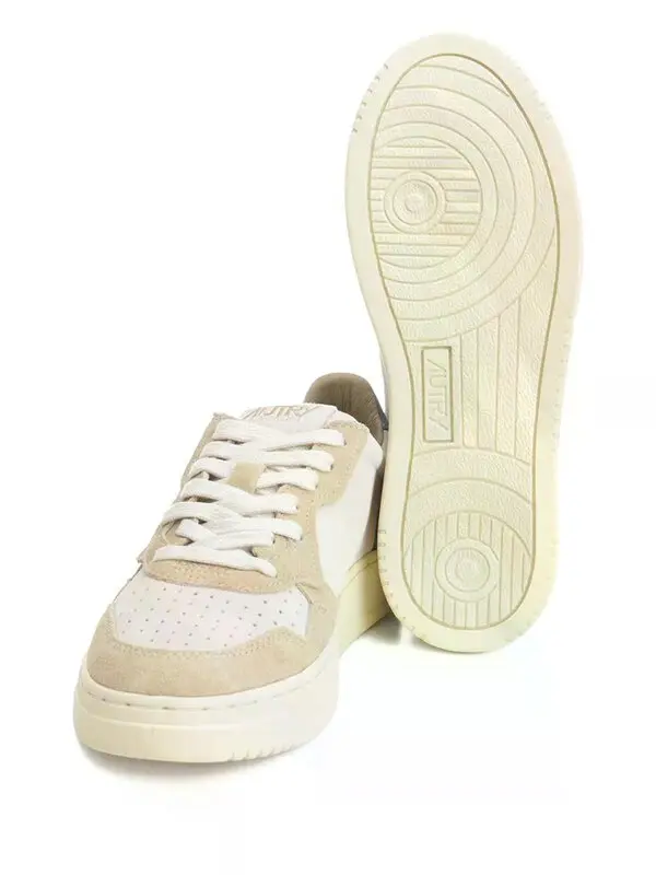 AUTRY Suede Panelled Trainers - Neutrals