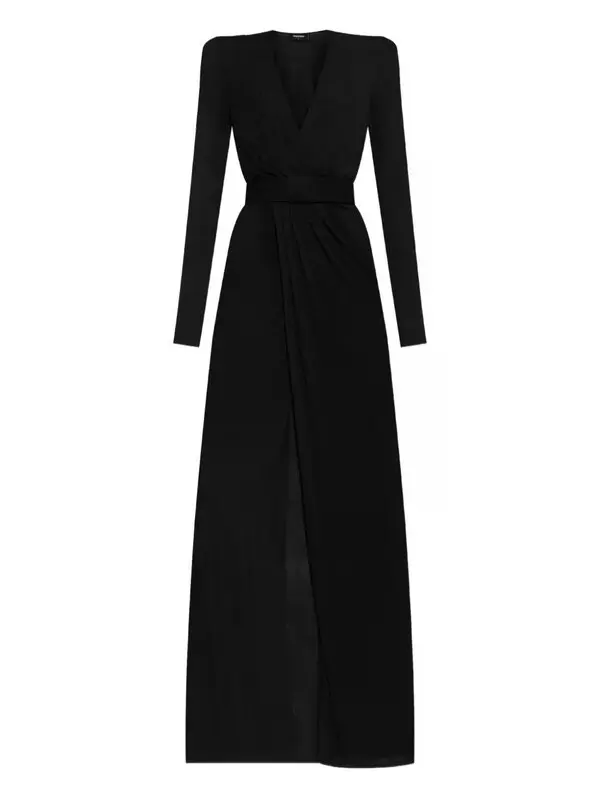Dsquared2 Wrap-front Long-sleeve Dress