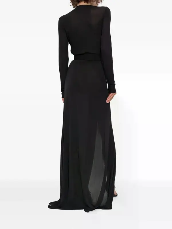 Dsquared2 Wrap-front Long-sleeve Dress