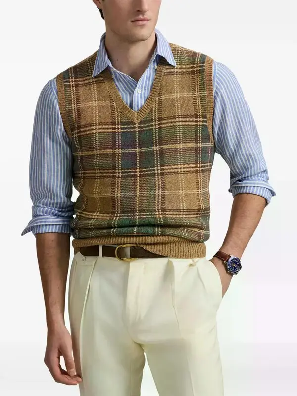 Polo Ralph Lauren Plaid Sleeveless Vest