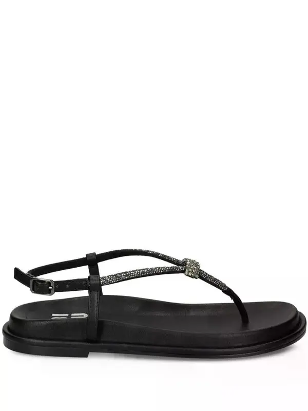 BIBI LOU Rhinestone-embellished Flat Sandals