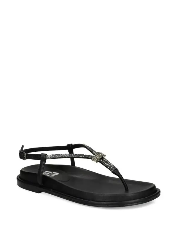 BIBI LOU Rhinestone-embellished Flat Sandals
