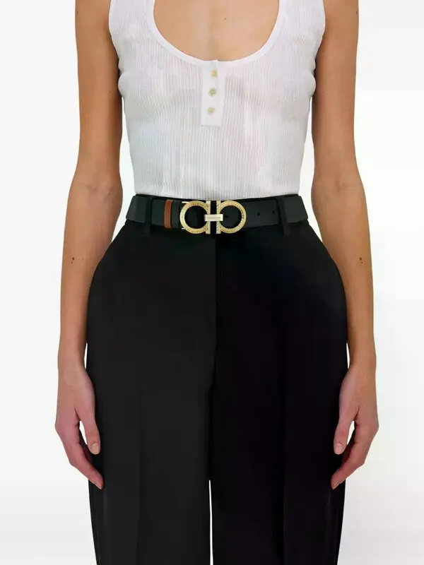FERRAGAMO Reversible Gancini Belt