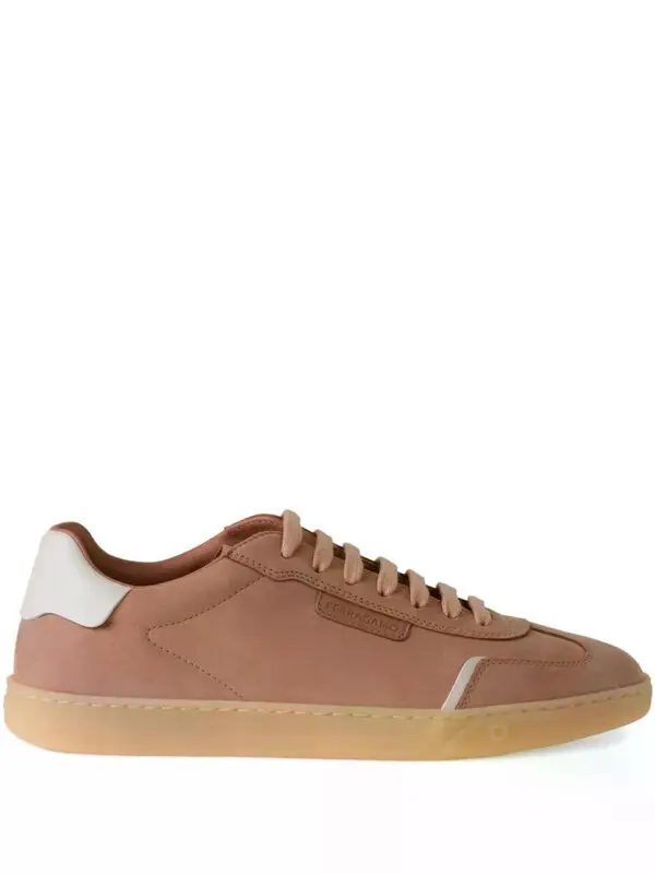 FERRAGAMO Suede Low-top Trainers - Pink