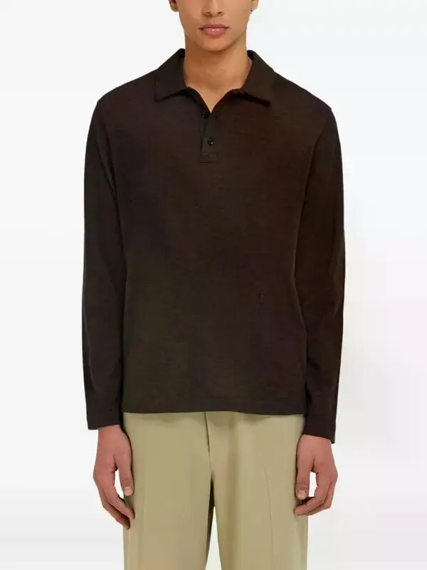 FERRAGAMO Long-sleeved Polo Shirt