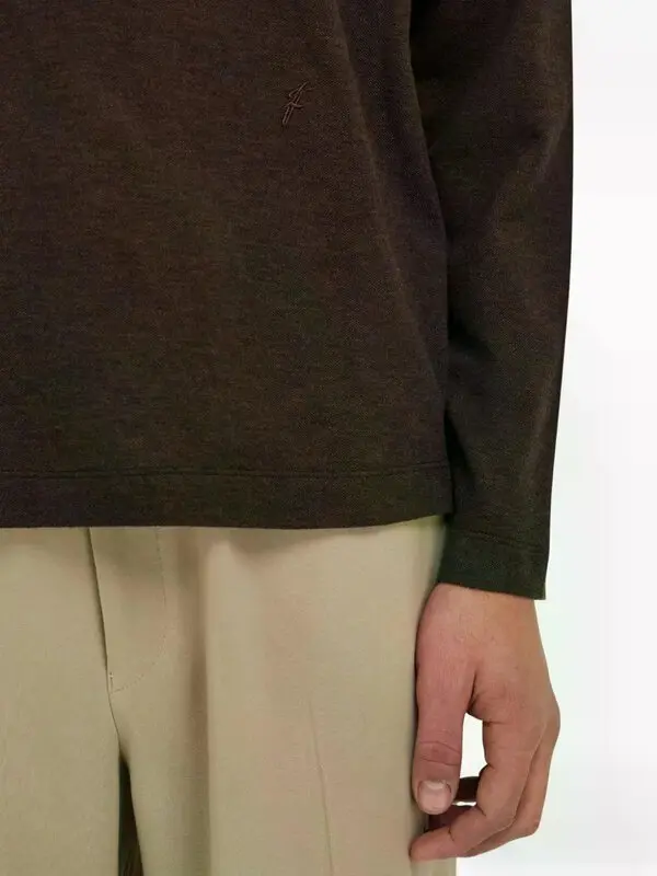 FERRAGAMO Long-sleeved Polo Shirt