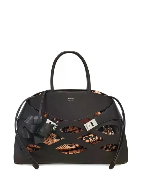 FERRAGAMO Large Back To Earth Hug Tote Bag