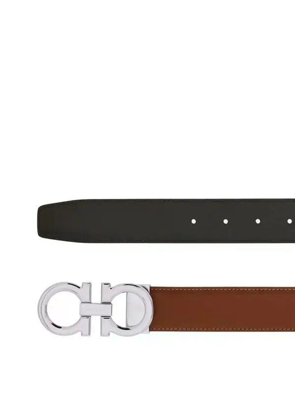 FERRAGAMO Gancini Leather Belt
