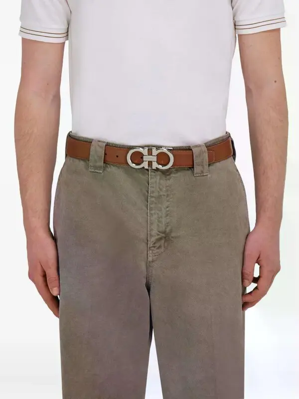 FERRAGAMO Gancini Leather Belt