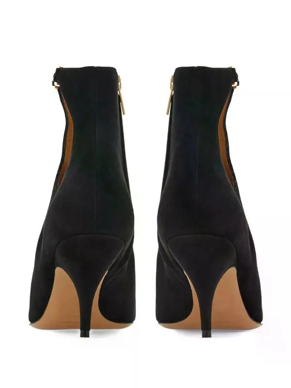 FERRAGAMO Cut-out Leather Ankle Boots