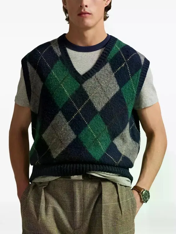 Polo Ralph Lauren Argyle-patterned Sleeveless Vest
