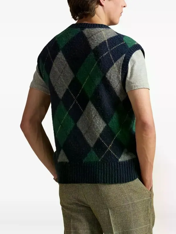 Polo Ralph Lauren Argyle-patterned Sleeveless Vest