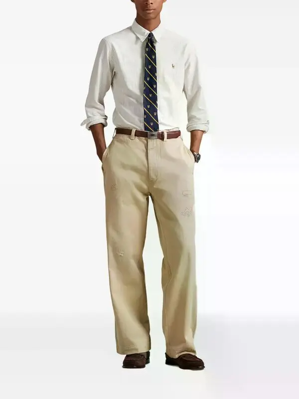 Polo Ralph Lauren Striped Button-down Shirt - Neutrals