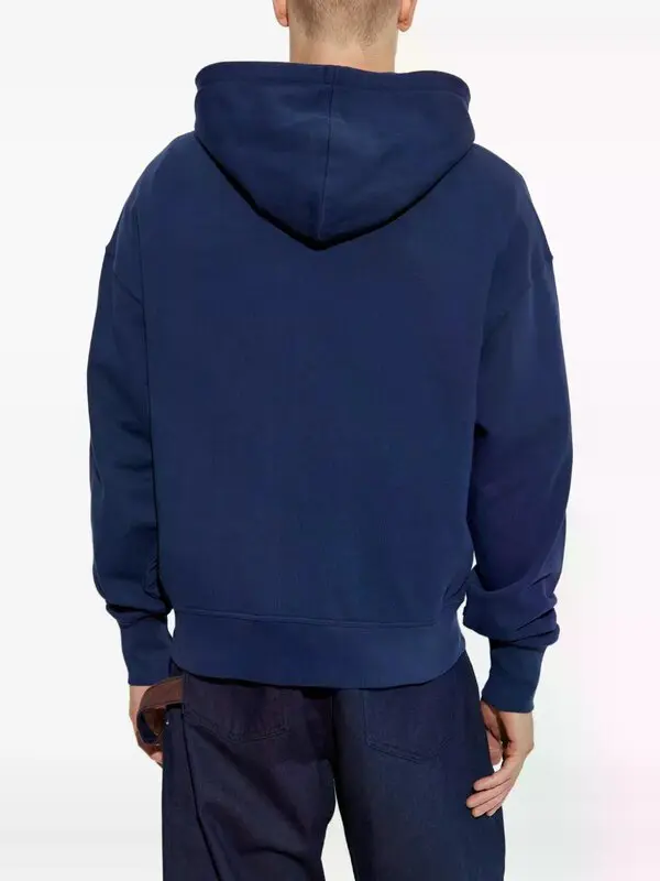 Alexander McQueen Zip-up Hooded Sweatshirt - Blue