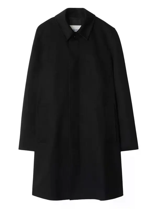Burberry Single-breasted Technical Cashmere Coat
