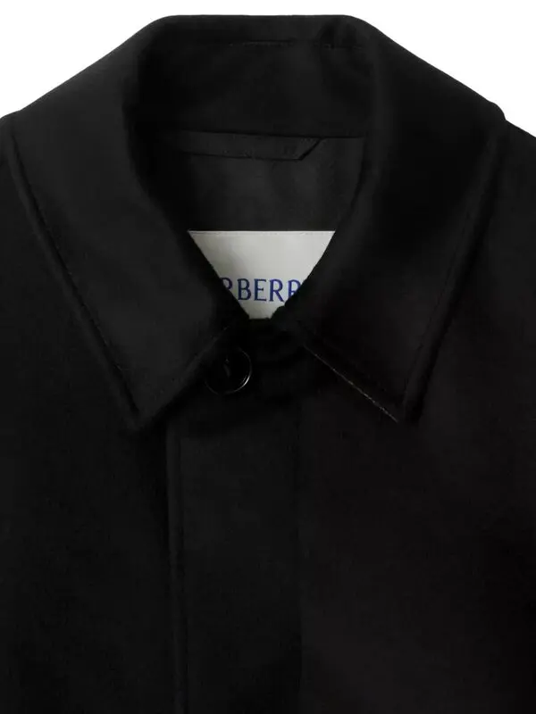Burberry Single-breasted Technical Cashmere Coat
