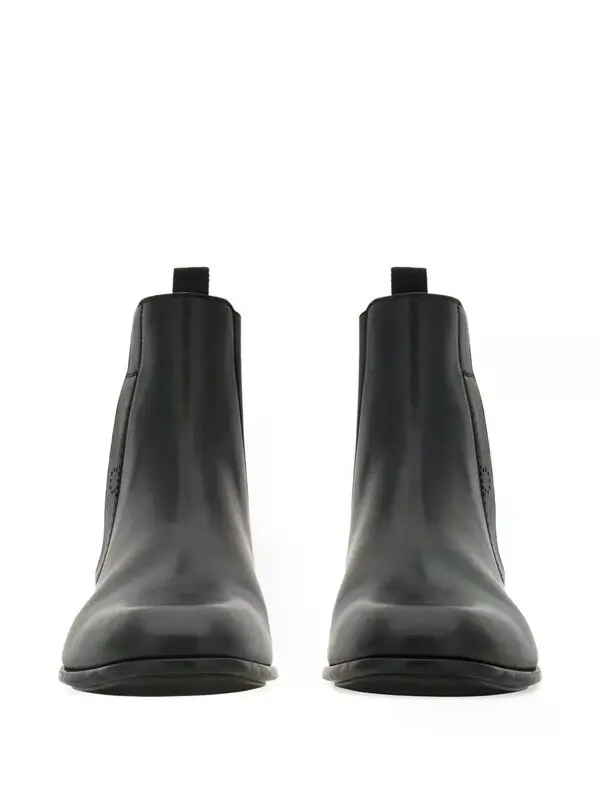 FERRAGAMO Round-toe Leather Chelsea Boots