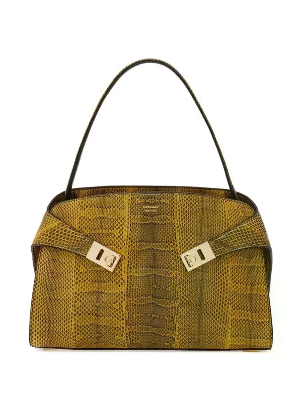 FERRAGAMO Hug Shoulder Bag - Yellow