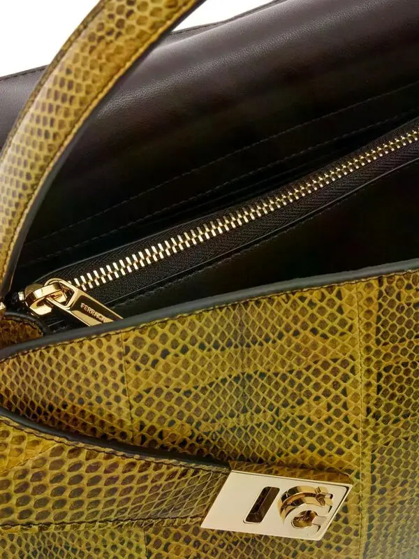 FERRAGAMO Hug Shoulder Bag - Yellow
