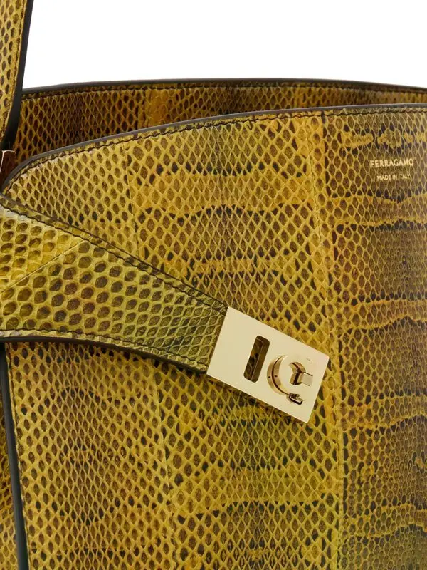FERRAGAMO Hug Shoulder Bag - Yellow