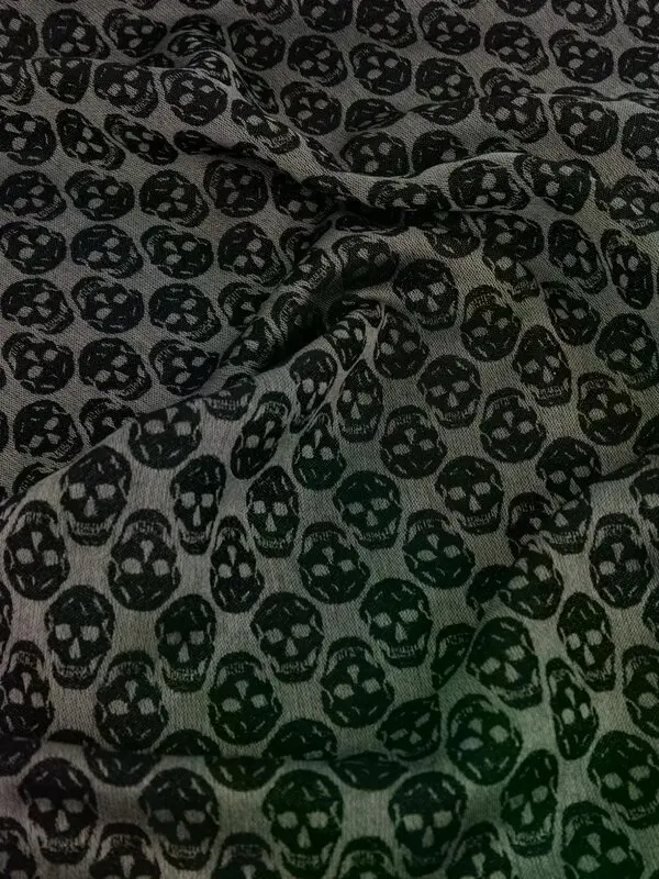 Alexander McQueen Skull-patterned Fringed Scarf