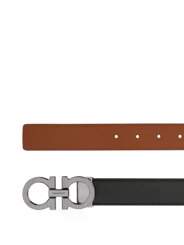 FERRAGAMO Reversible Leather Belt