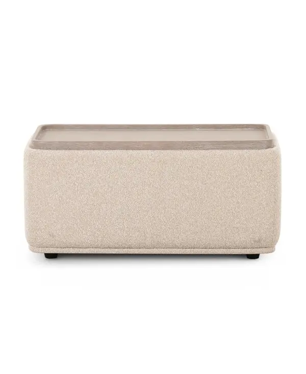 TOV FURNITURE Sylvie Boucle Ottoman Table