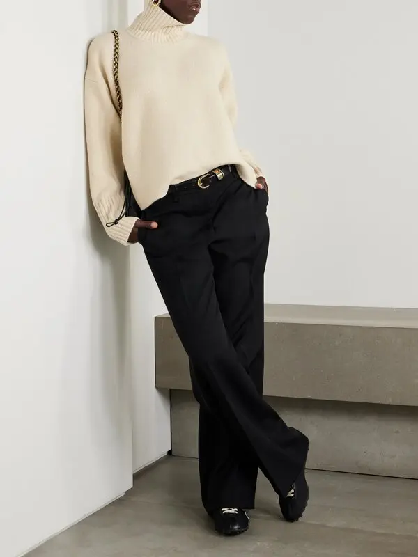 Proenza Schouler Sandra Cashmere-blend Turtleneck Sweater - Ecru