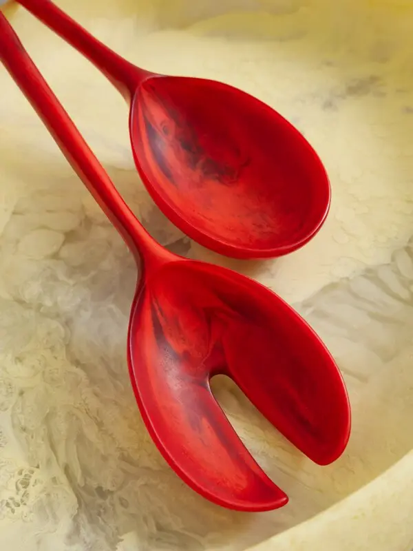 Dinosaur Designs Stone Swirled Resin Servers