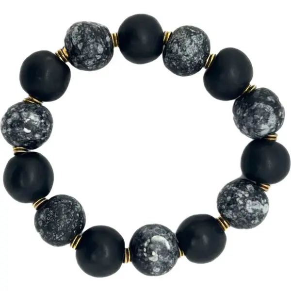 KAZURI Pomsky Beaded Bracelet - Multi