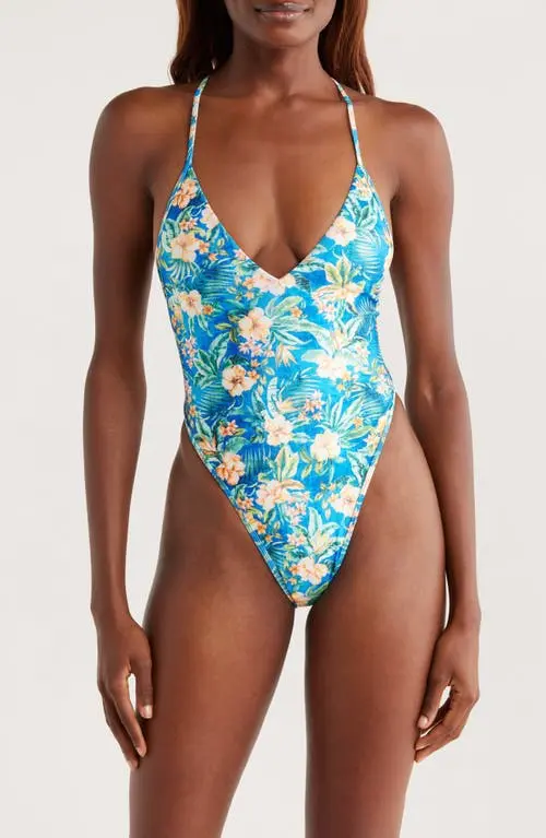 KULANI KINIS Plunge Printed One-piece Swimsuit - Tropez Tides