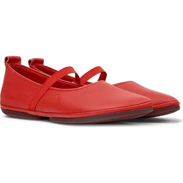 Camper Right Nina Flat - Medium Red