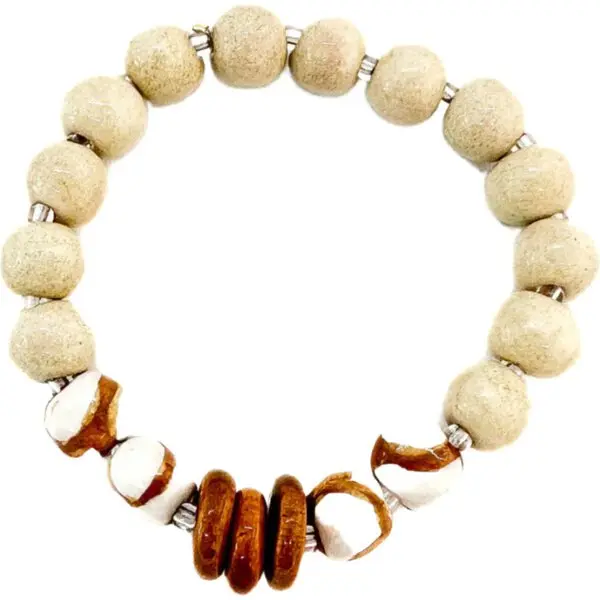 KAZURI Earth Collection Mambrui Beaded Bracelet - Multi